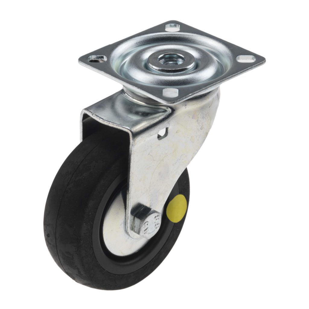 Länkhjul 75mm med platta - Armeka AB